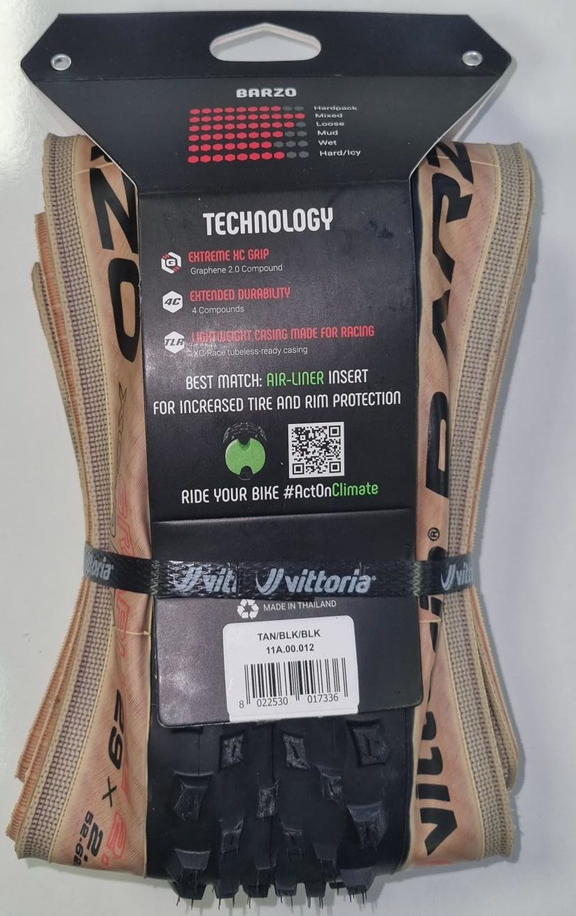 Vittoria Barzo 29x2.10 TLR Katlanır Dış Lastik Tan/Blk/Blk - Vittoria ...