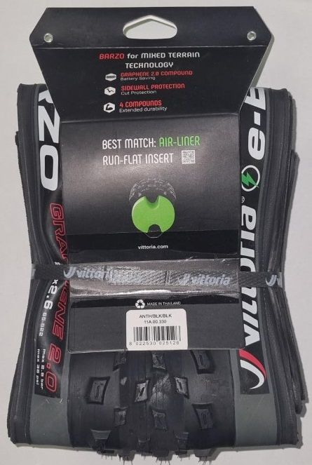 Vittoria e-Barzo 29x2.60 TLR G2.0 Katlanır Dış Lastik Ant/Blk/Blk ...