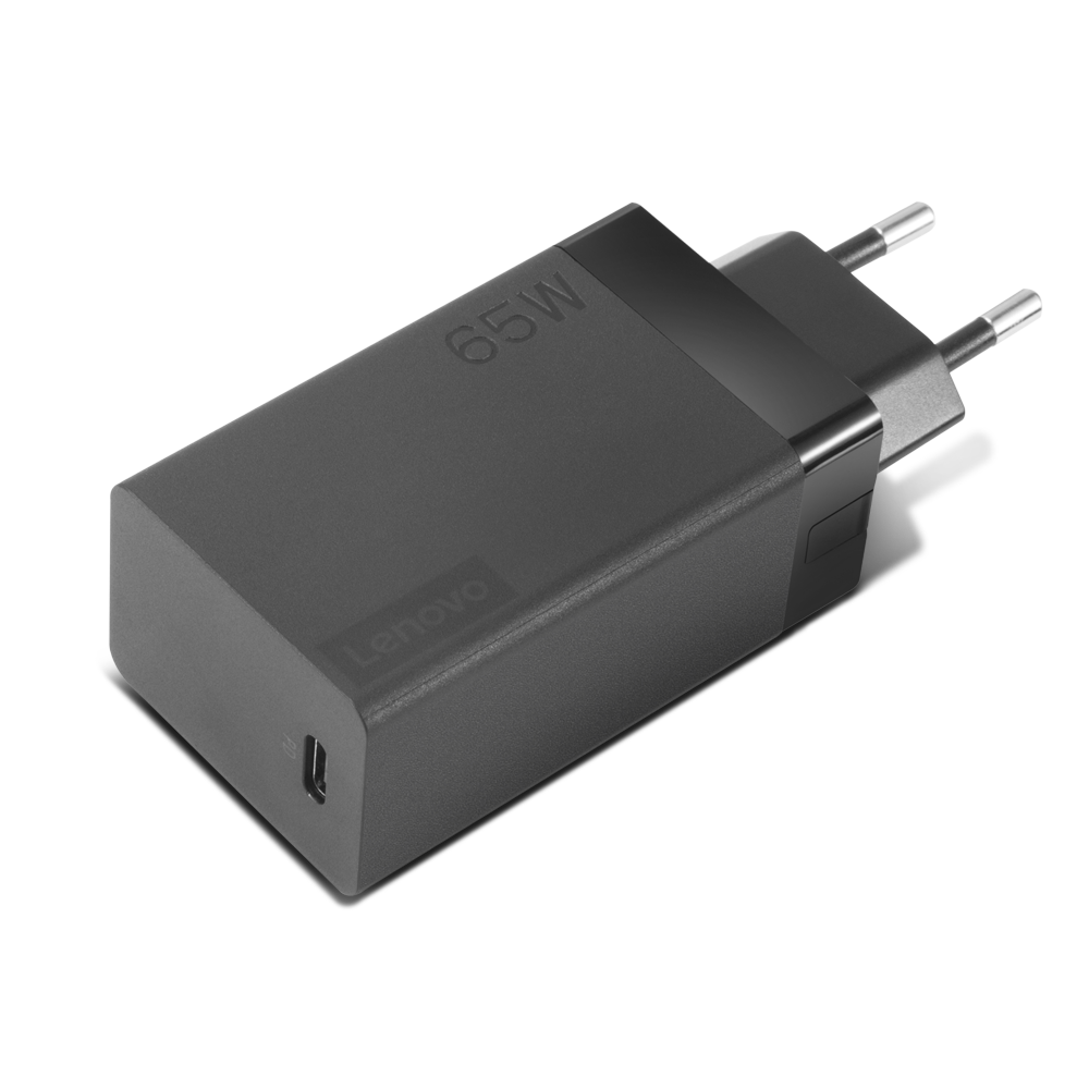 Lenovo USB-C 65W Travel AC Adapter - EU 40AW0065EU, Lenovo USB-C 65W ...