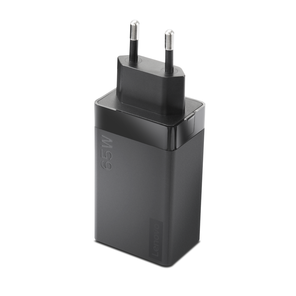 Lenovo USB-C 65W Travel AC Adapter - EU 40AW0065EU, Lenovo USB-C 65W ...