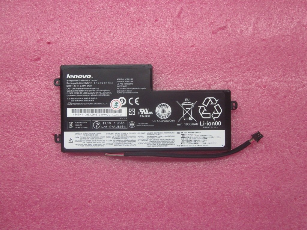 Thinkpad T450 T450S Laptop Internal Battery 45N1109, Thinkpad T450 ...