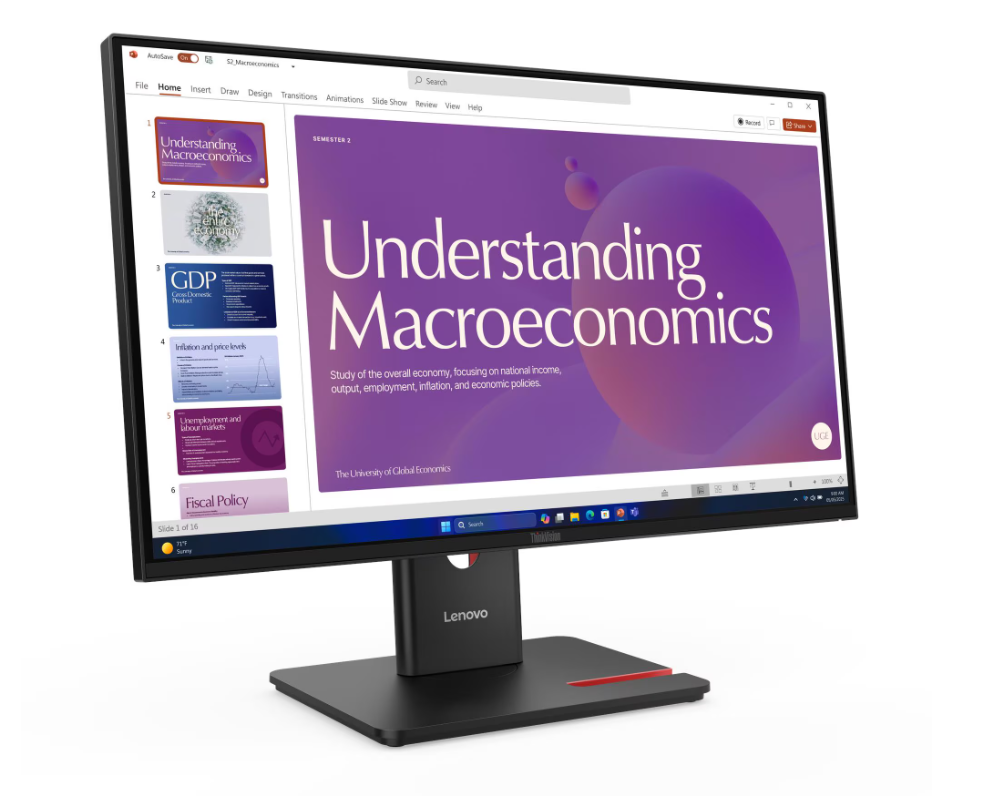 ThinkVision T24D-40 23.8'' 4 ms FHD Pivot IPS 120 Hz Monitör 64B9GAT1TK,