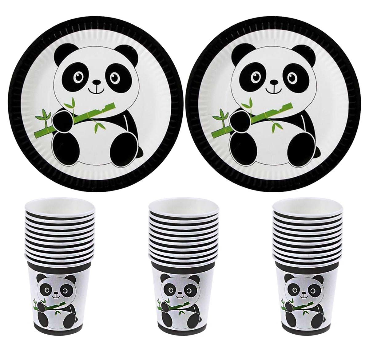 Panda Temalı Doğum Günü Tabak Bardak Seti Panda Doğum Günü Partisi ...