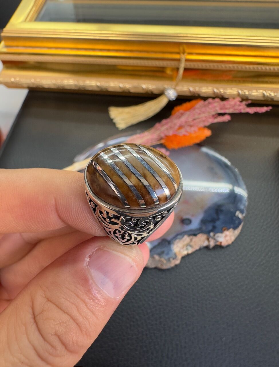 Yarma Kuka Gümüş Yüzük - Gümüş Yüzükler