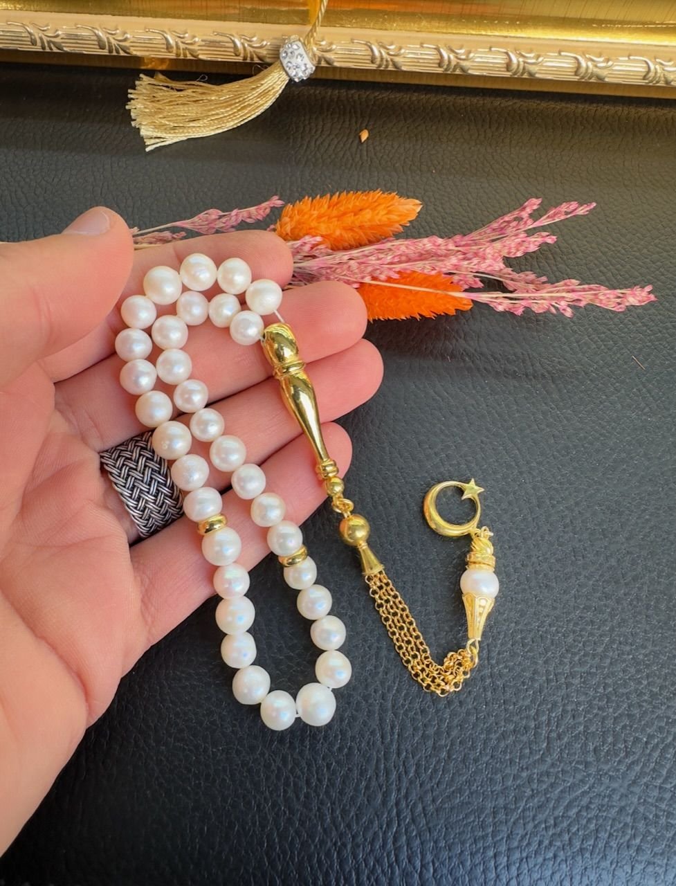 Küre Model Doğal İnci Tesbih - İnci Tesbihler