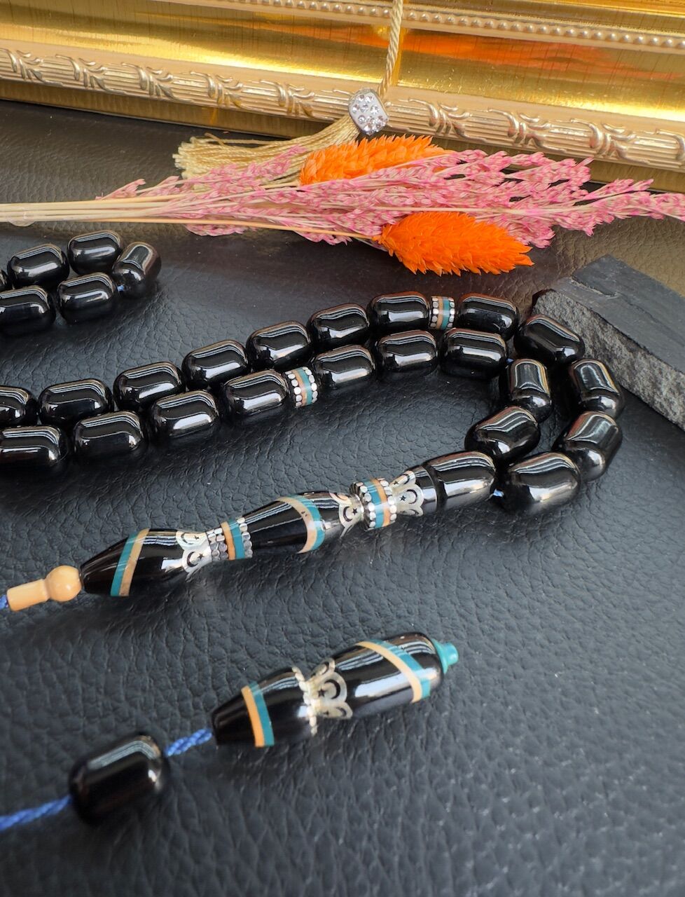 Kapsül Model Sade Erzurum Oltu Tesbih - Erzurum Oltu Taşı Tesbihler