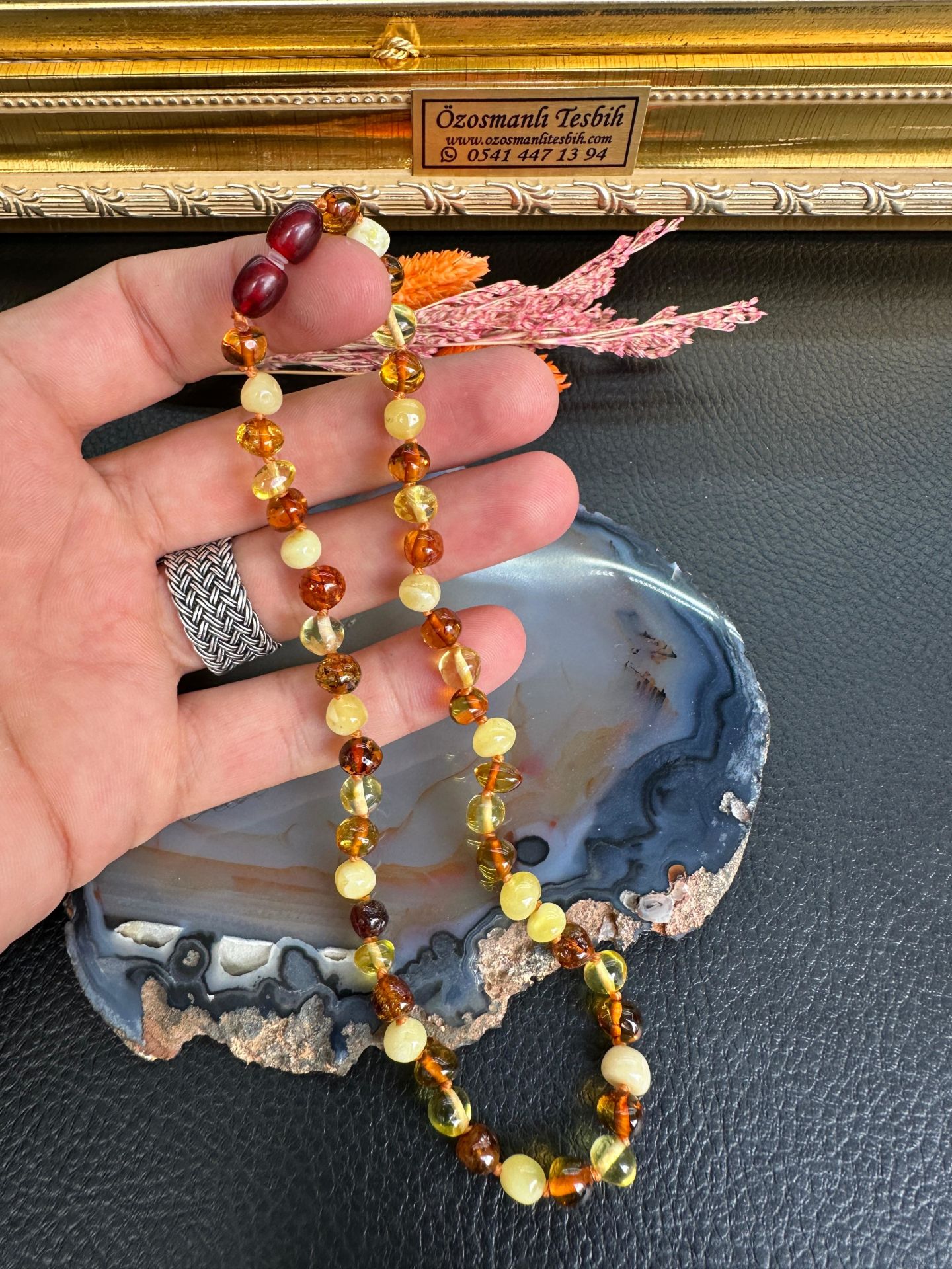 Damla Kehribar Bebek Kolyesi - Kehribar Kolye ve Bileklikler