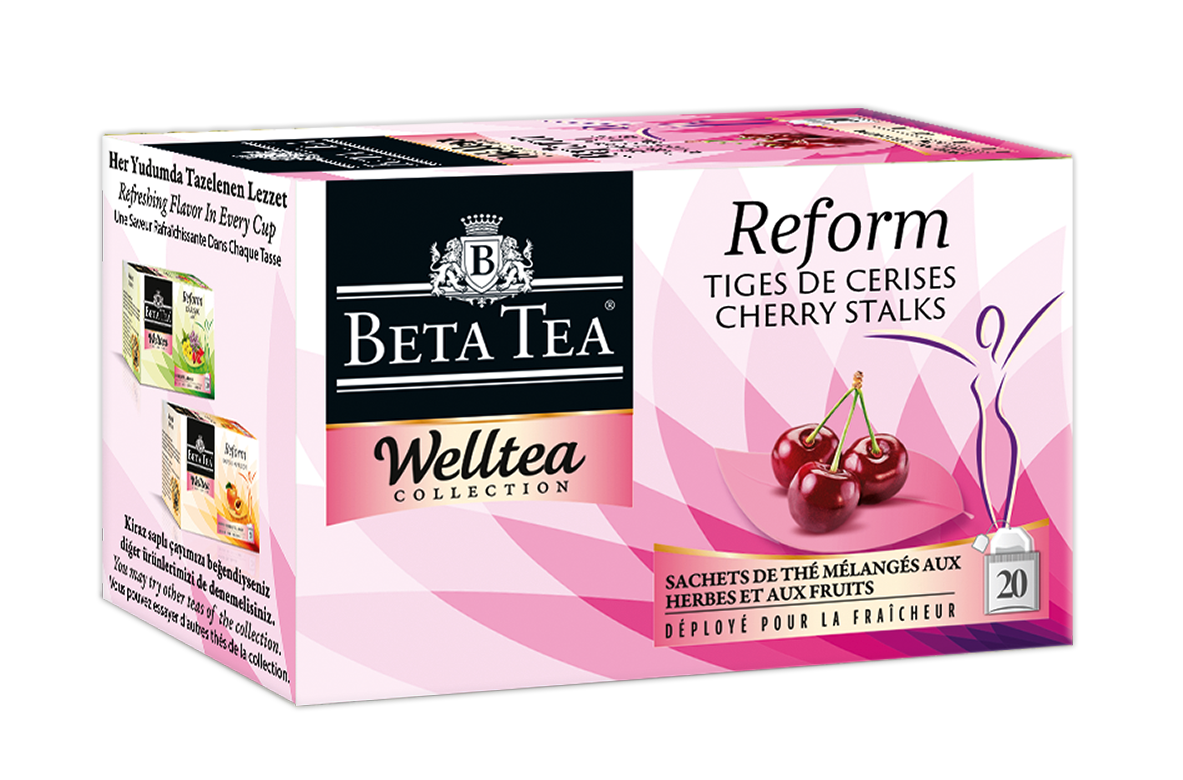 Beta Tea Kiraz Saplı Poşet Çay Welltea Reform Collection 20x1,8 gram