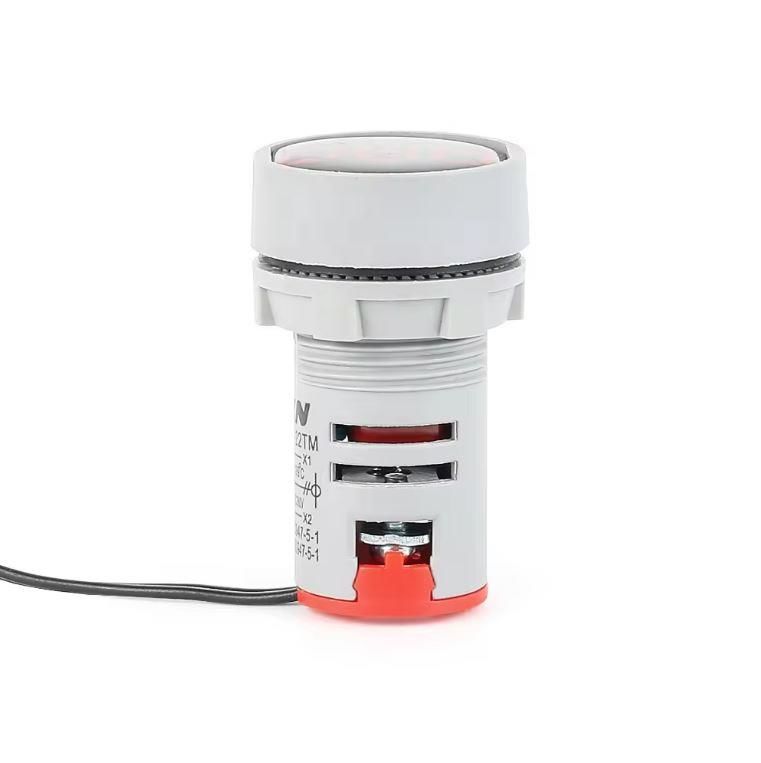 Dijital Termometre Yuvarlak Kırmızı 22mm 220v AD101-22TM 1m Kablolu -20 ...
