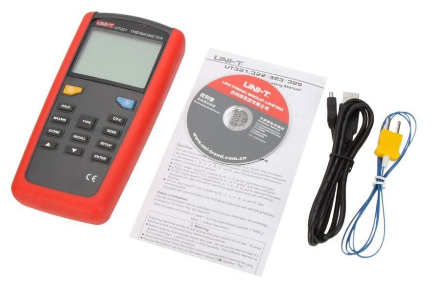 Uni-T Ut 321 Termometre USB Datalogger -250° +1372° Unit UT321 I 4.013 ...