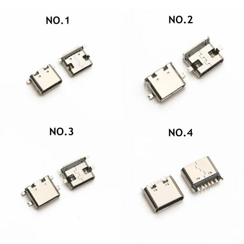 100 Adet Type-C Soket Seti Smd Dip 6-16 Pim 10 Çeşit Şeffaf Çantada I ...