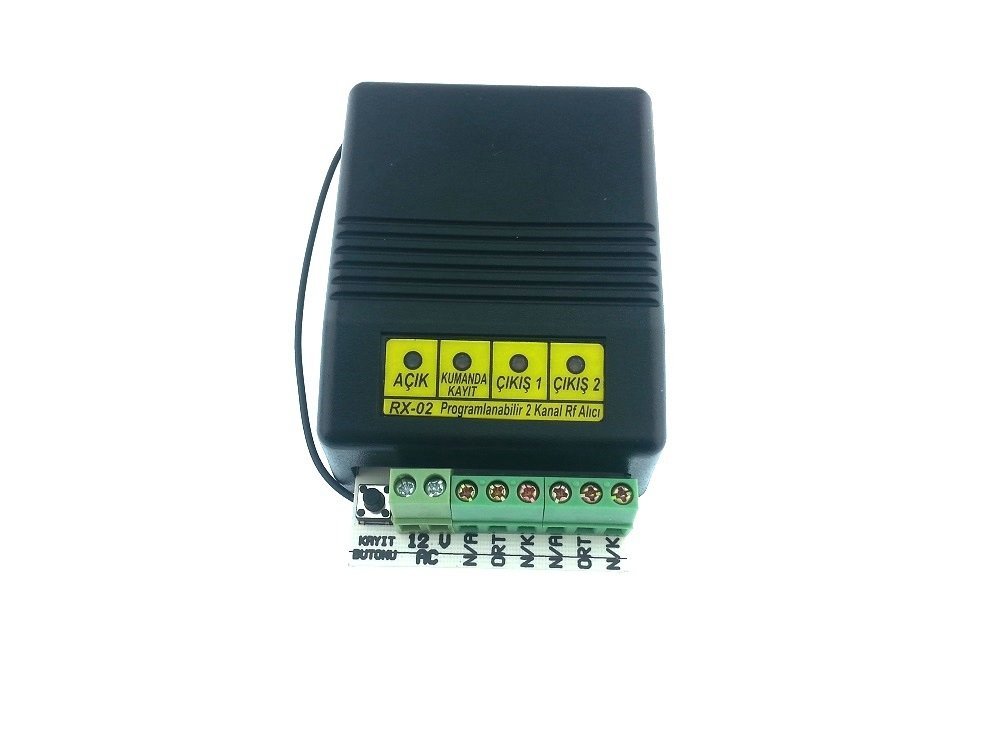 RX-02 12v 2 Kanallı RF Kumanda Ünitesi ( Kumandası Hariç TX-04 ) I 1. ...