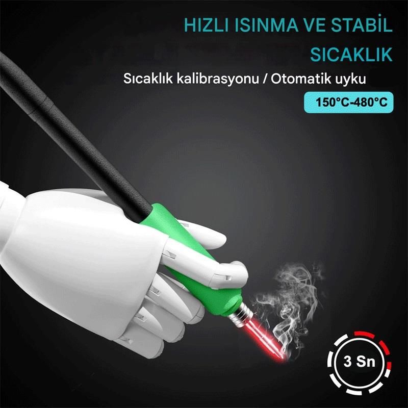 Bakon BK602 Pro İntelligent Isı Ayarlı 2 in 1 Havya İstasyonu I 12.134 ...