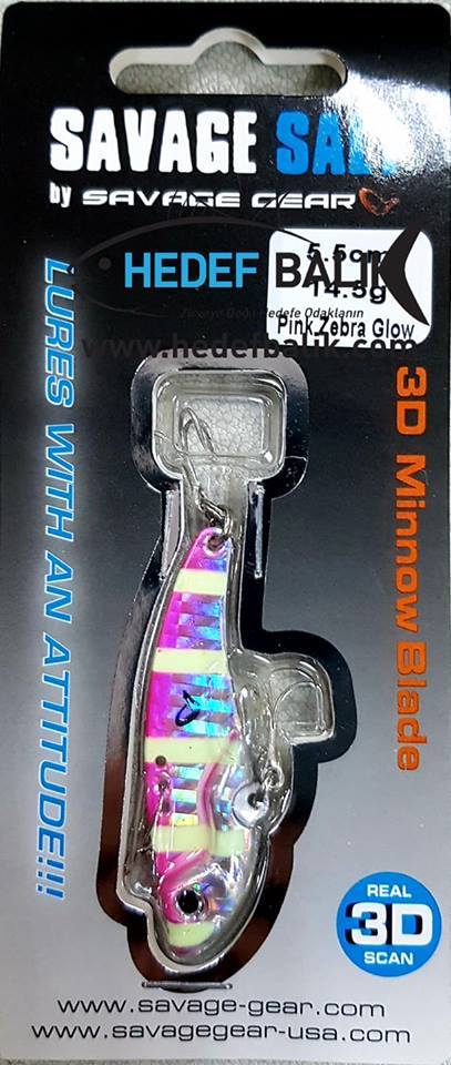 Savagear 3D Minnow Vibrasyon Blade 3.5cm 4gr Pink Zebra Glow Savage gear Lrf Sahteleri | Hedef ...