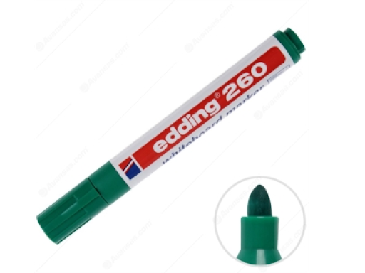 Edding 260 Beyaz Yazı Tahtası Kalemi Yeşil Renk - Köseoğlu Kırtasiye