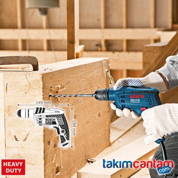 BOSCH GBM 10 RE 600 W Profesyonel Darbesiz Matkap Karton Kutu cerisinde 0 601 473 600