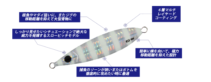 MC Jigpara Vertical Slow Pitch JPVSP-180gr #19 All Glow