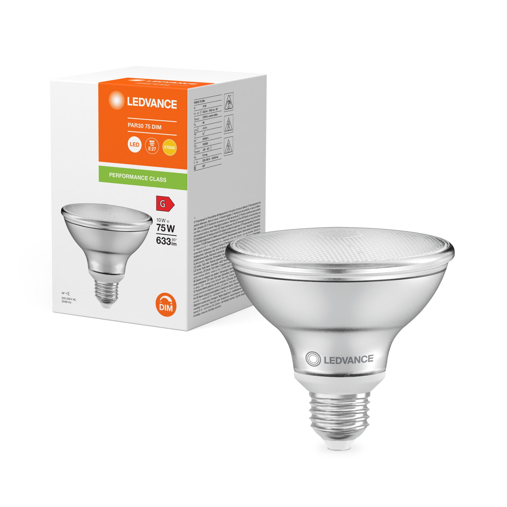 OSRAM LEDVANCE PAR30 E27 10W 2700K DİMLENEBİLİR LED AMPUL OSRAM ...