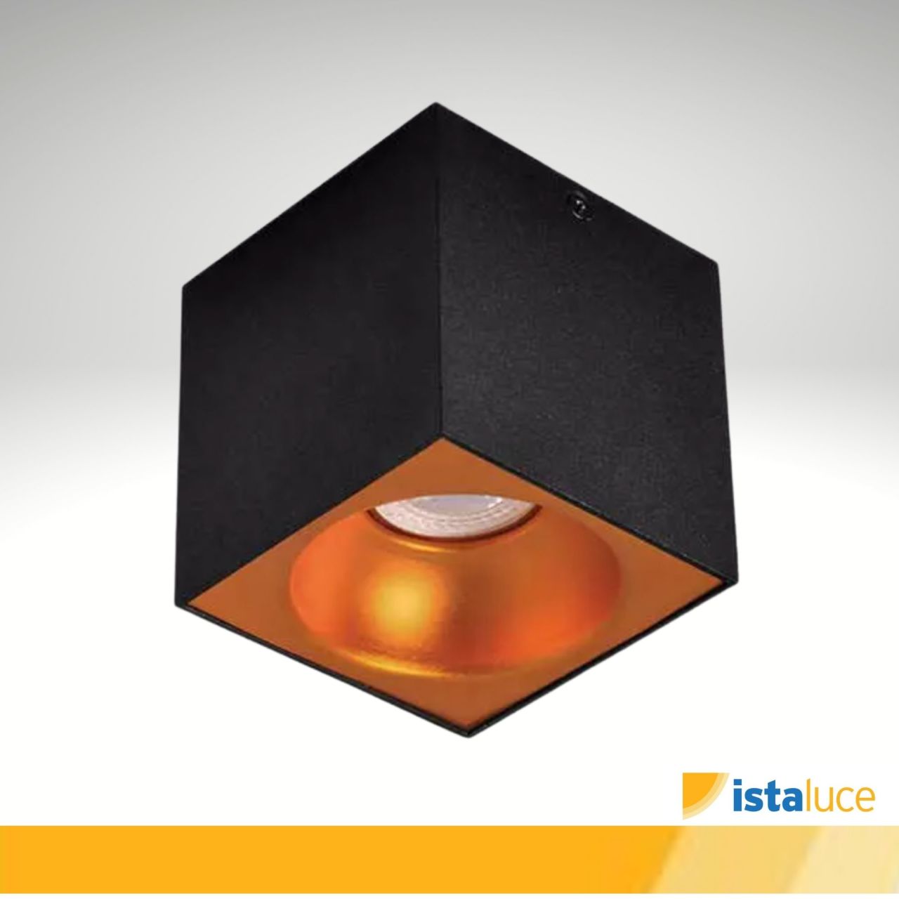 İstaluce ist-616 Kare Sıvaüstü Tavan İçi Gold Gu10 Led Spot Sıvaüstü ...