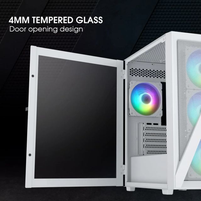 Vetroo M05 Micro ATX Temperli Cam Yan Panelli Bilgisayar PC Kasası M05 ...