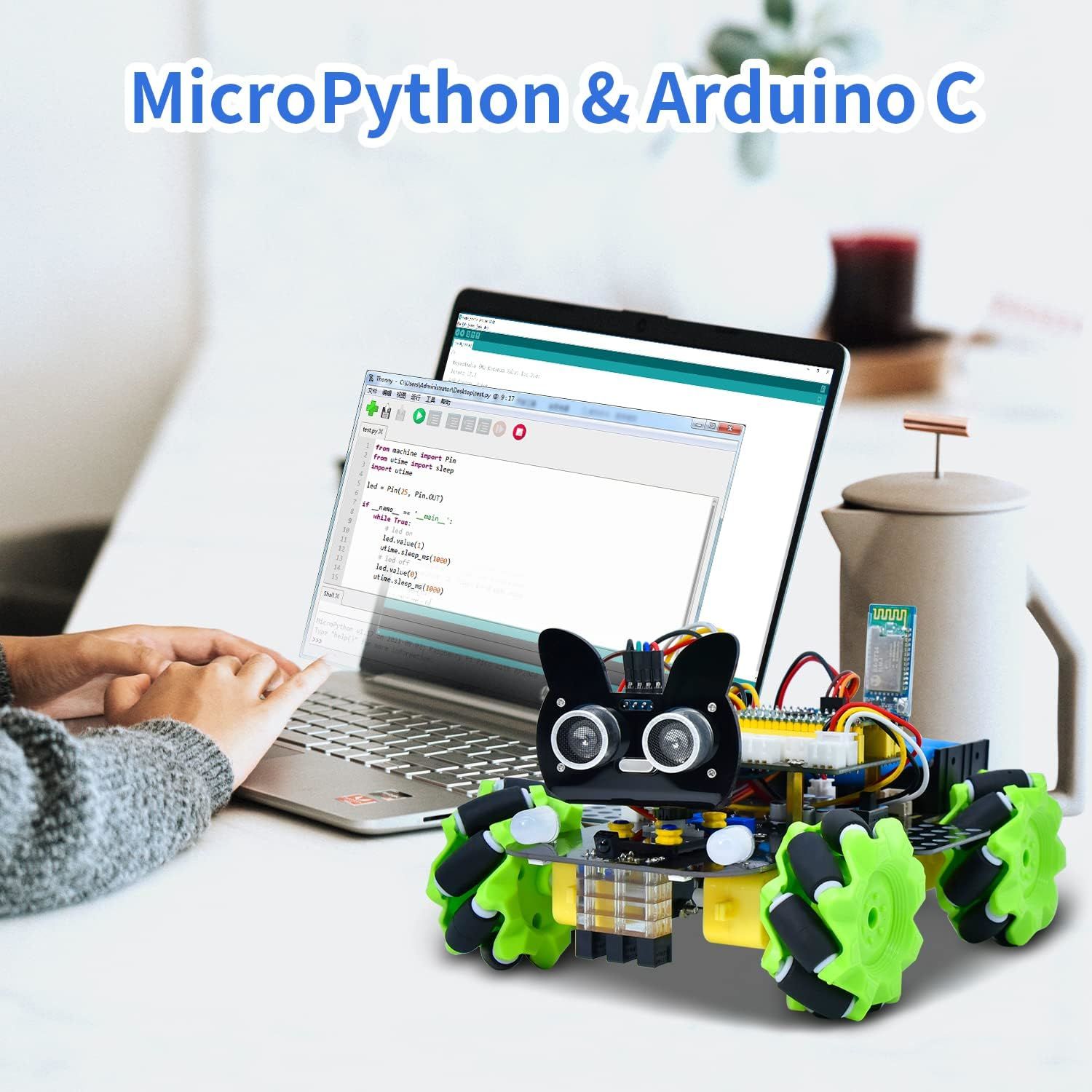 KEYESTUDIO 4WD Mecanum PICO Robot Araba - Raspberry Pi Pico Dahil KEYESTUDIO 4WD Mecanum PICO Robot Araba - Raspberry Pi Pico Dahil