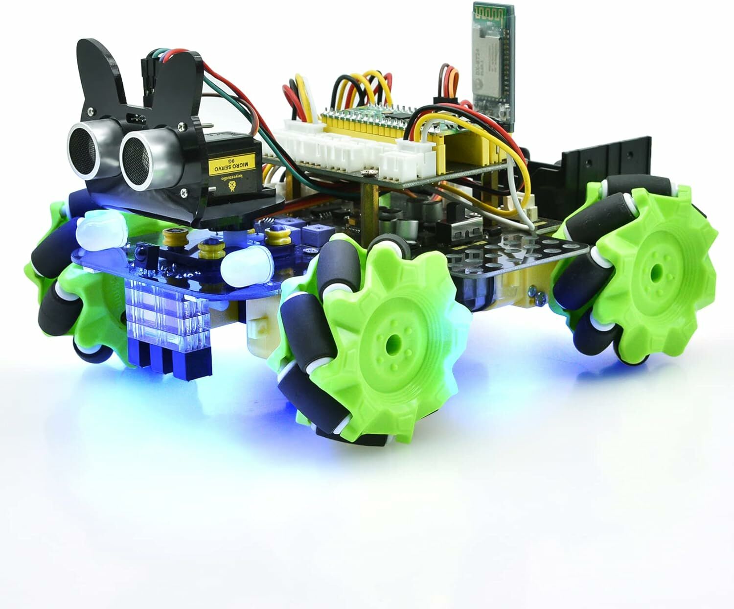 KEYESTUDIO 4WD Mecanum PICO Robot Araba - Raspberry Pi Pico Dahil KEYESTUDIO 4WD Mecanum PICO Robot Araba - Raspberry Pi Pico Dahil