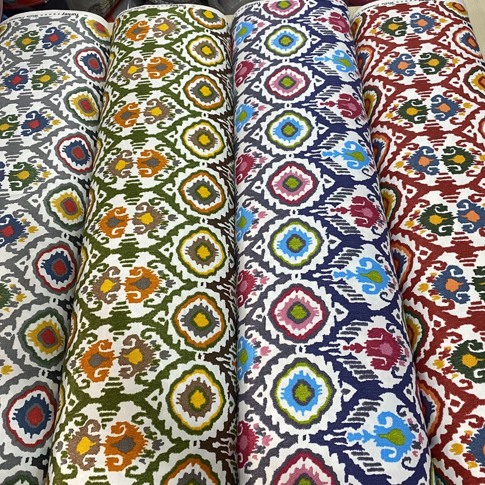 Etnik Mor Panama Keteni - Kumaş Marketi