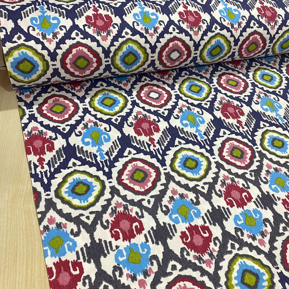 Etnik Mor Panama Keteni - Kumaş Marketi