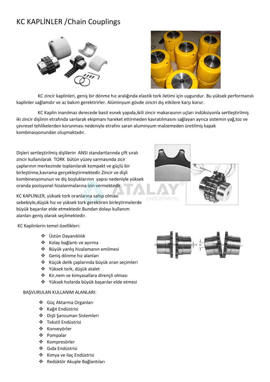 Atalay Endüstriyel | Zincir Kaplin KC-8022