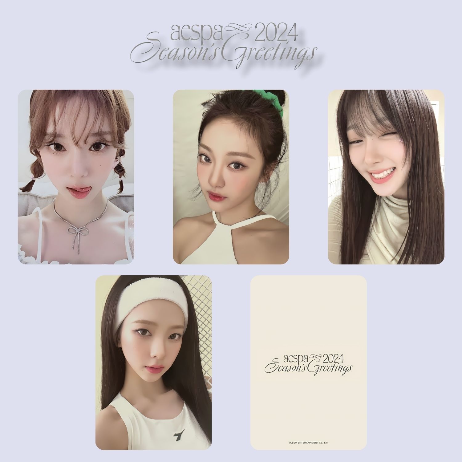 AESPA '' 2024 Season's Greetings '' Photocards Set - B AESPA '' 2024 Season's Greetings '' Photocards Set - B