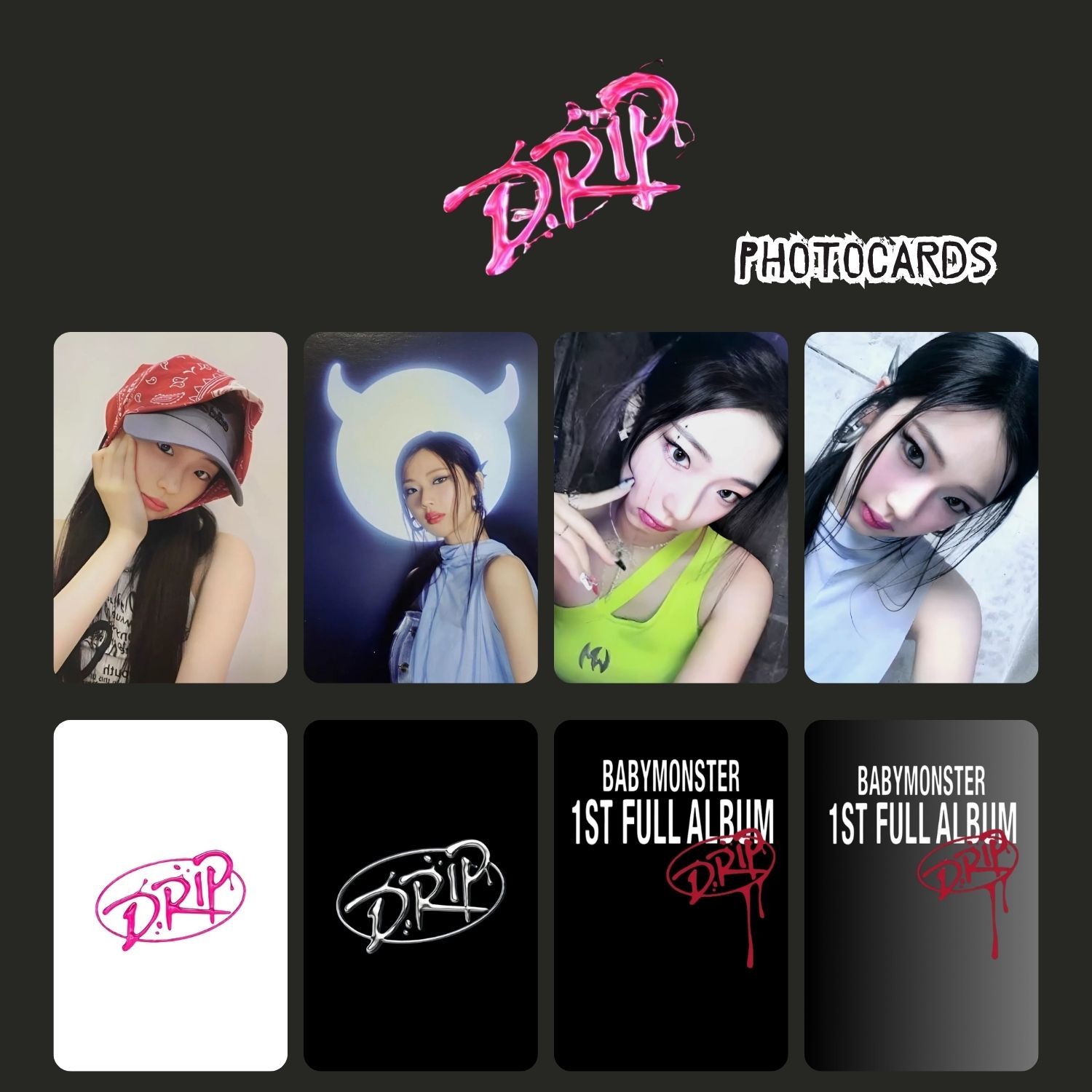 BABYMONSTER Ruka '' Drip '' Photocards Set