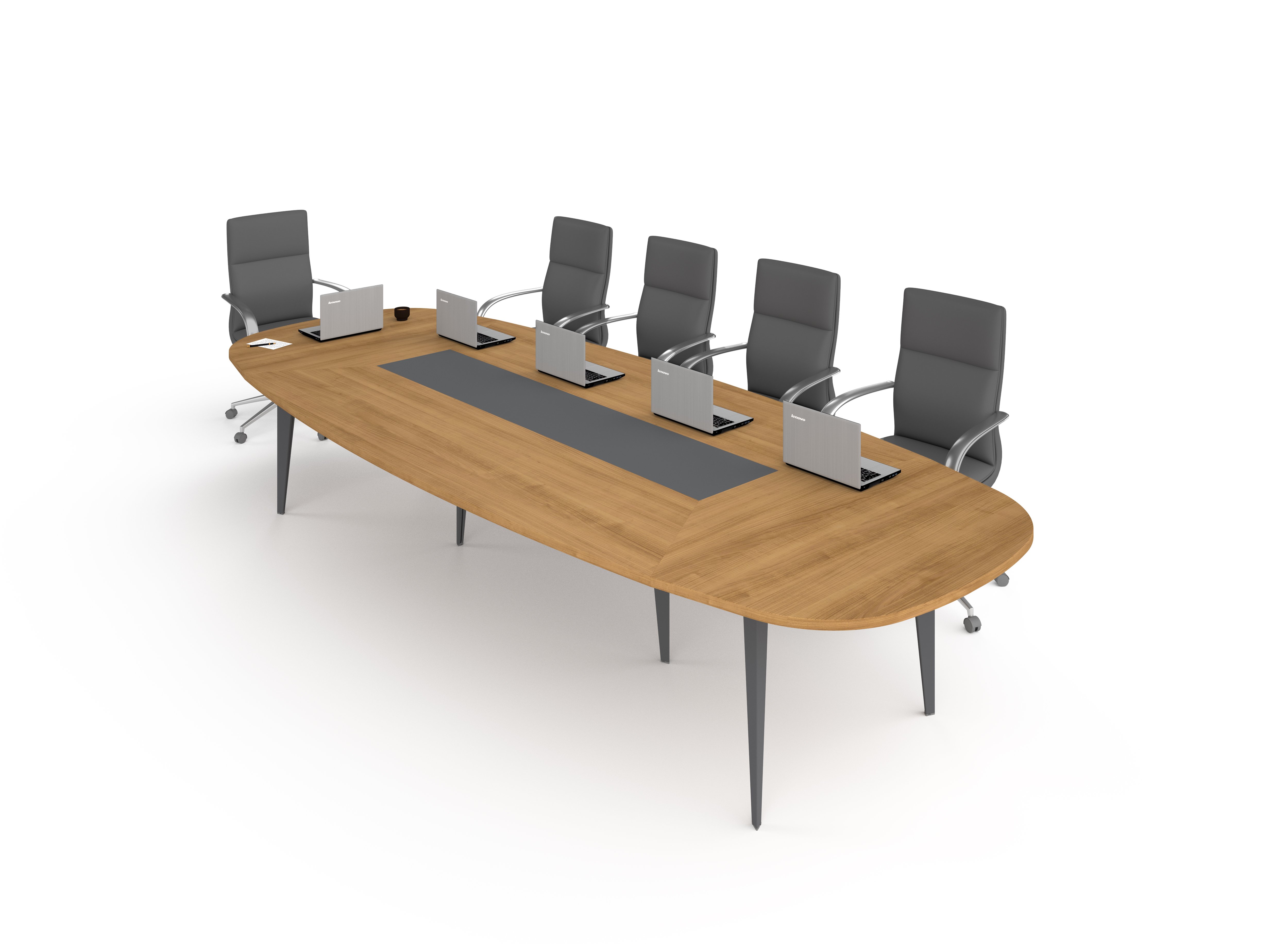 Carina Ofis ve Büro Toplantı Masası 240 cm Carina Toplantı Masası 300 cm - Barok - Antrasit Gri ...