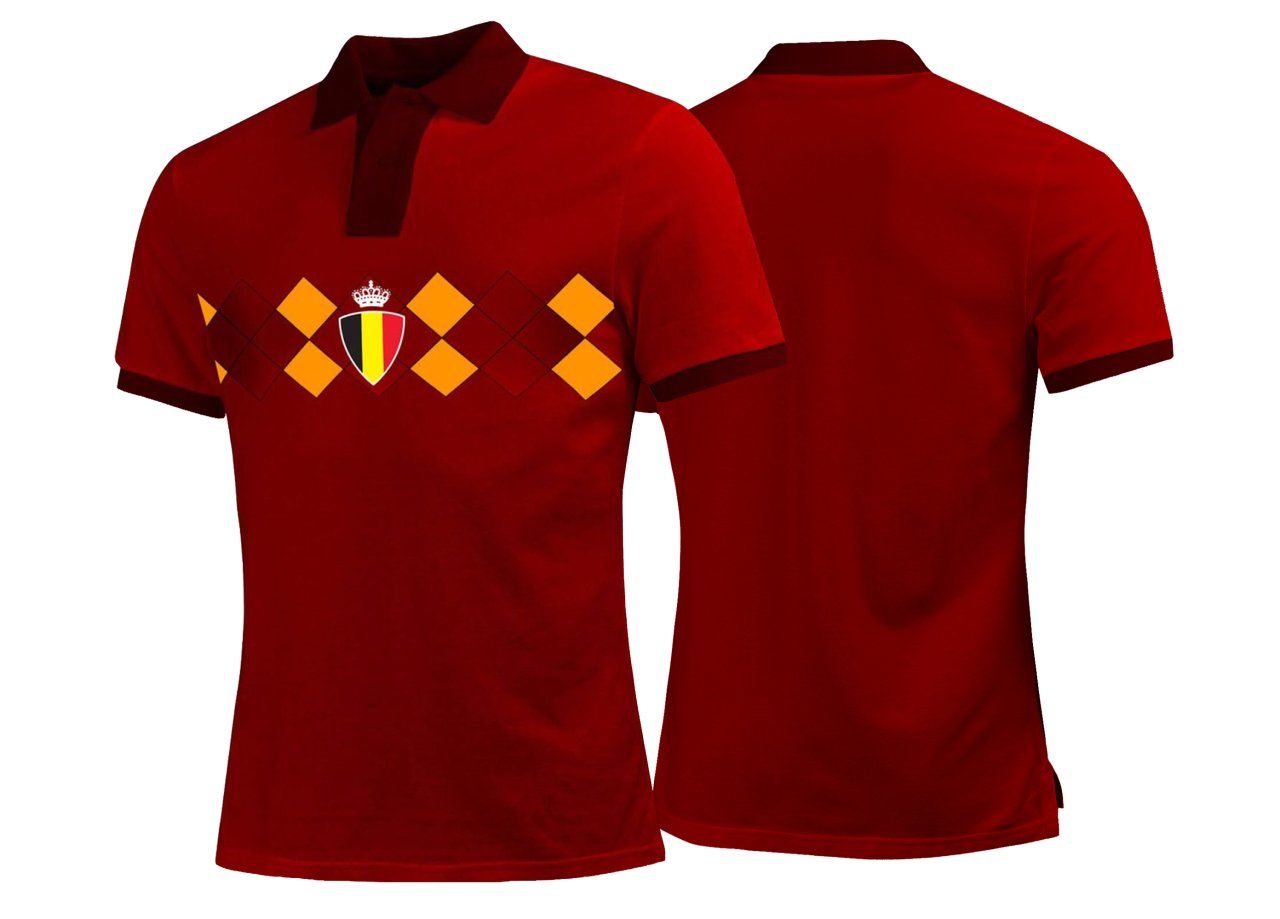 Les Diables Rouges - Belçika Milli Futbol Takımı Retro Polo Tişört ...
