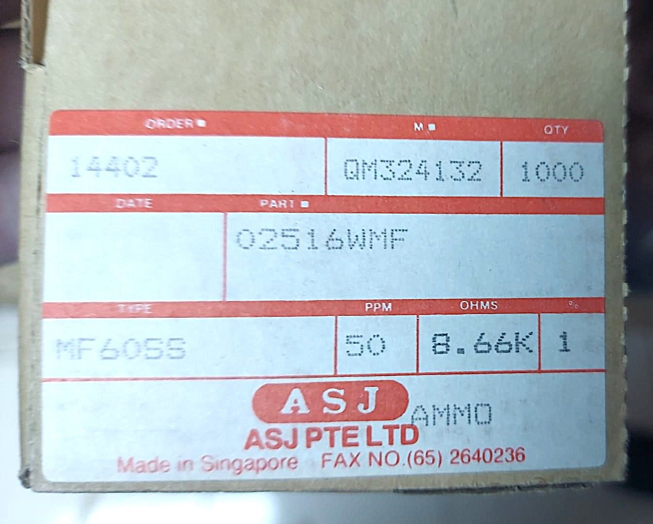 8K66 1/4W %1 METAL FİLM DİRENÇ