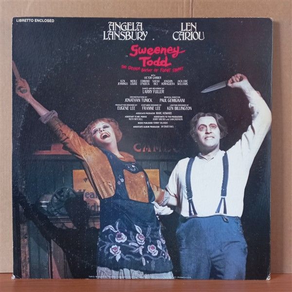 Sweeney Todd The Demon Barber Of Fleet Street Original Cast
