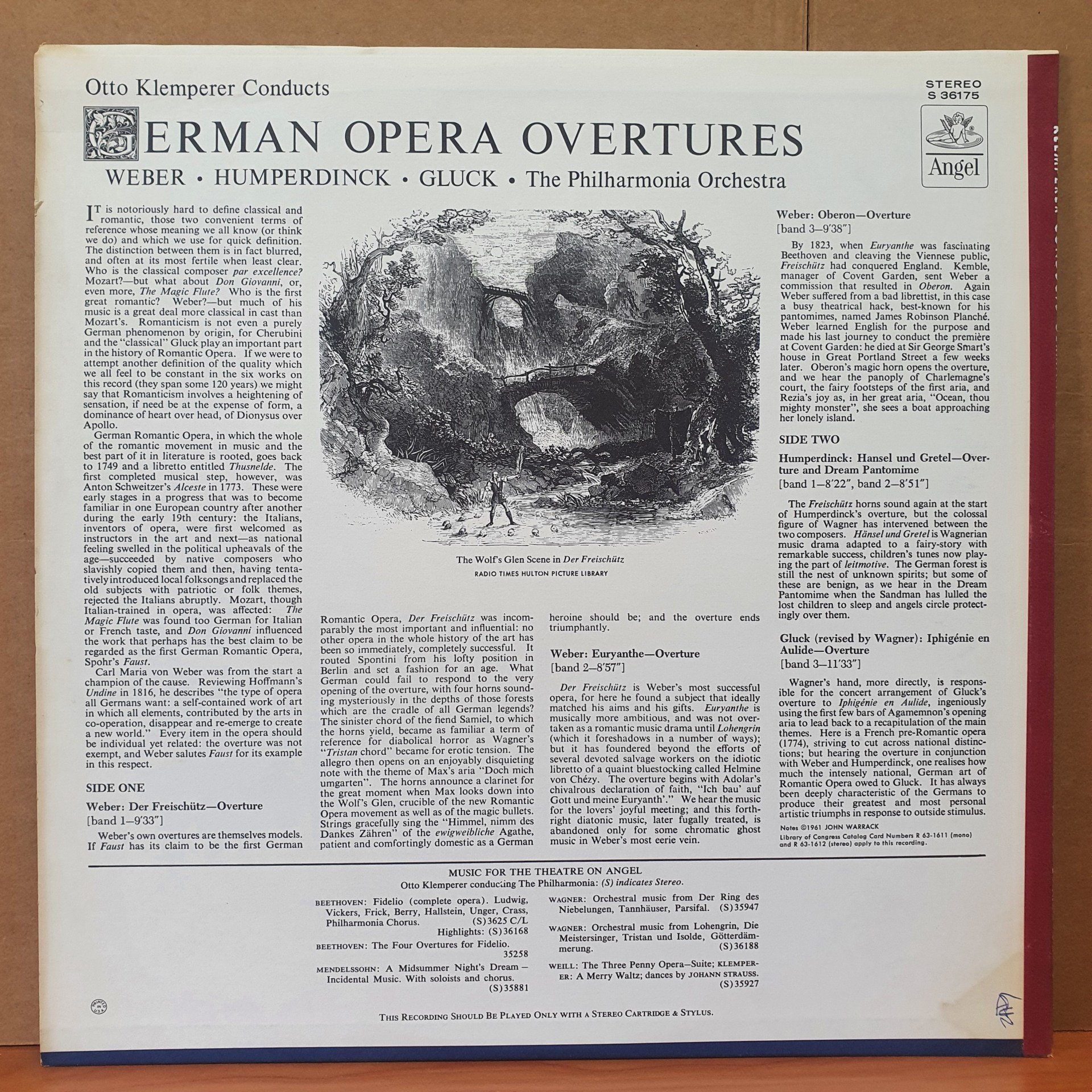 Klemperer Conducts German Opera Overtures Humperdinck Weber Gluck