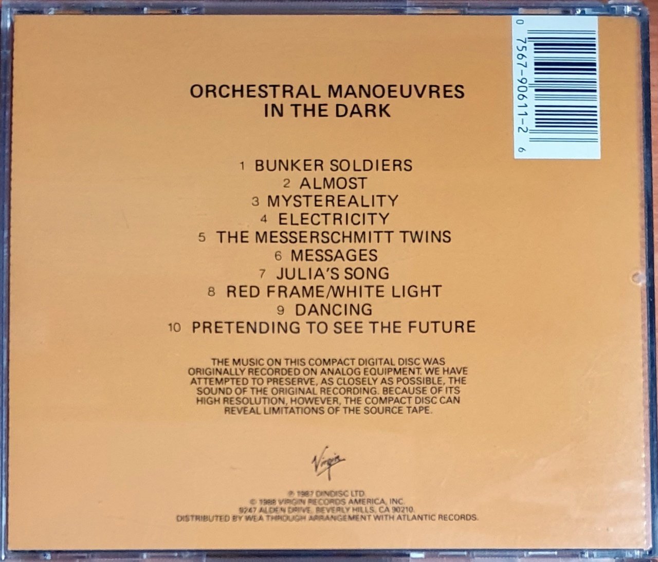 ORCHESTRAL MANOEUVRES IN THE DARK - ORCHESTRAL MANOEUVRES IN THE DARK