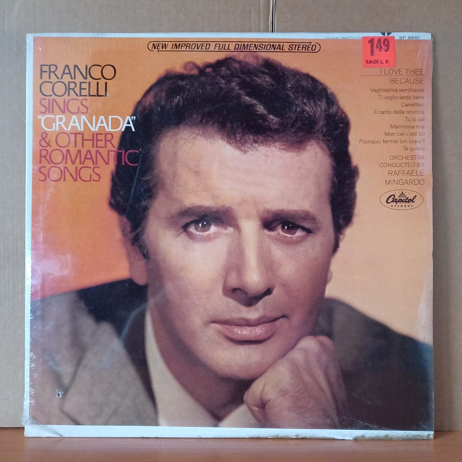 FRANCO CORELLI SINGS GRANADA AND OTHER ROMANTIC SONGS / RAFFAELE ...