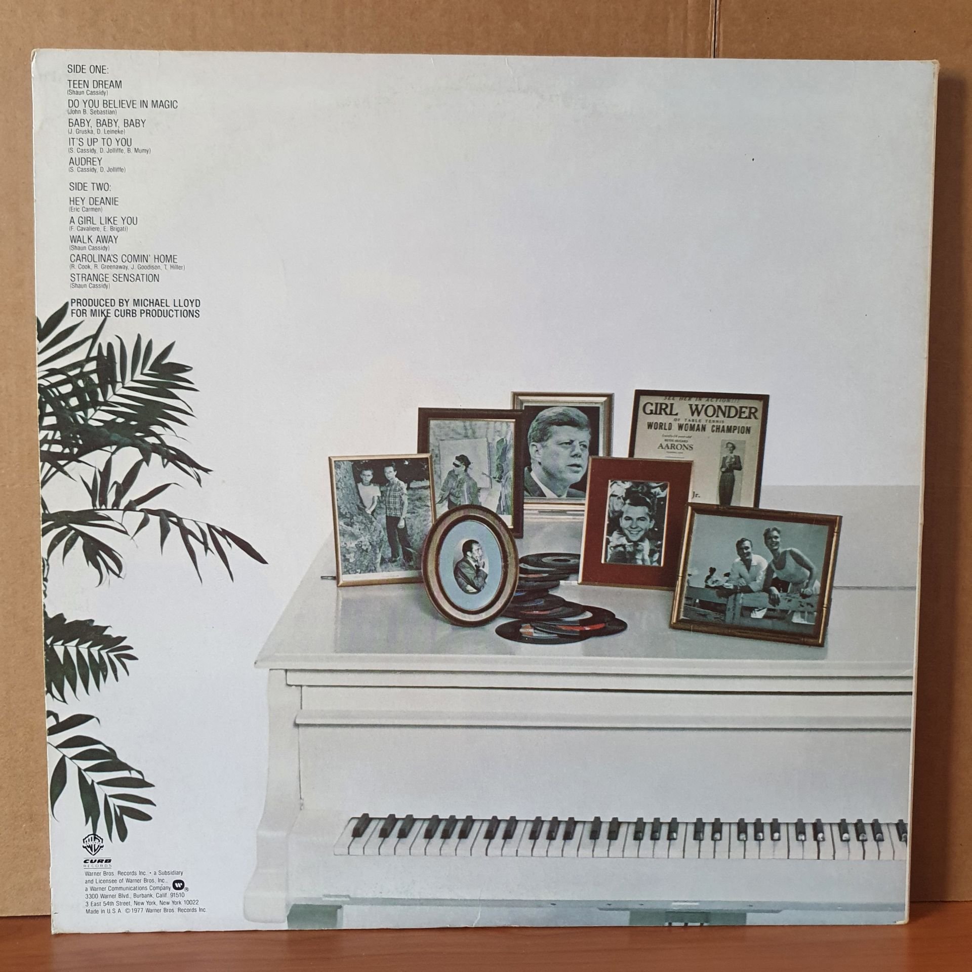 Shaun Cassidy Born Late 1977 Lp 2el Plak