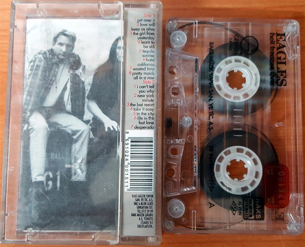 Eagles Hell Freezes Over 1994 Raks Cassette Made In Turkey Used