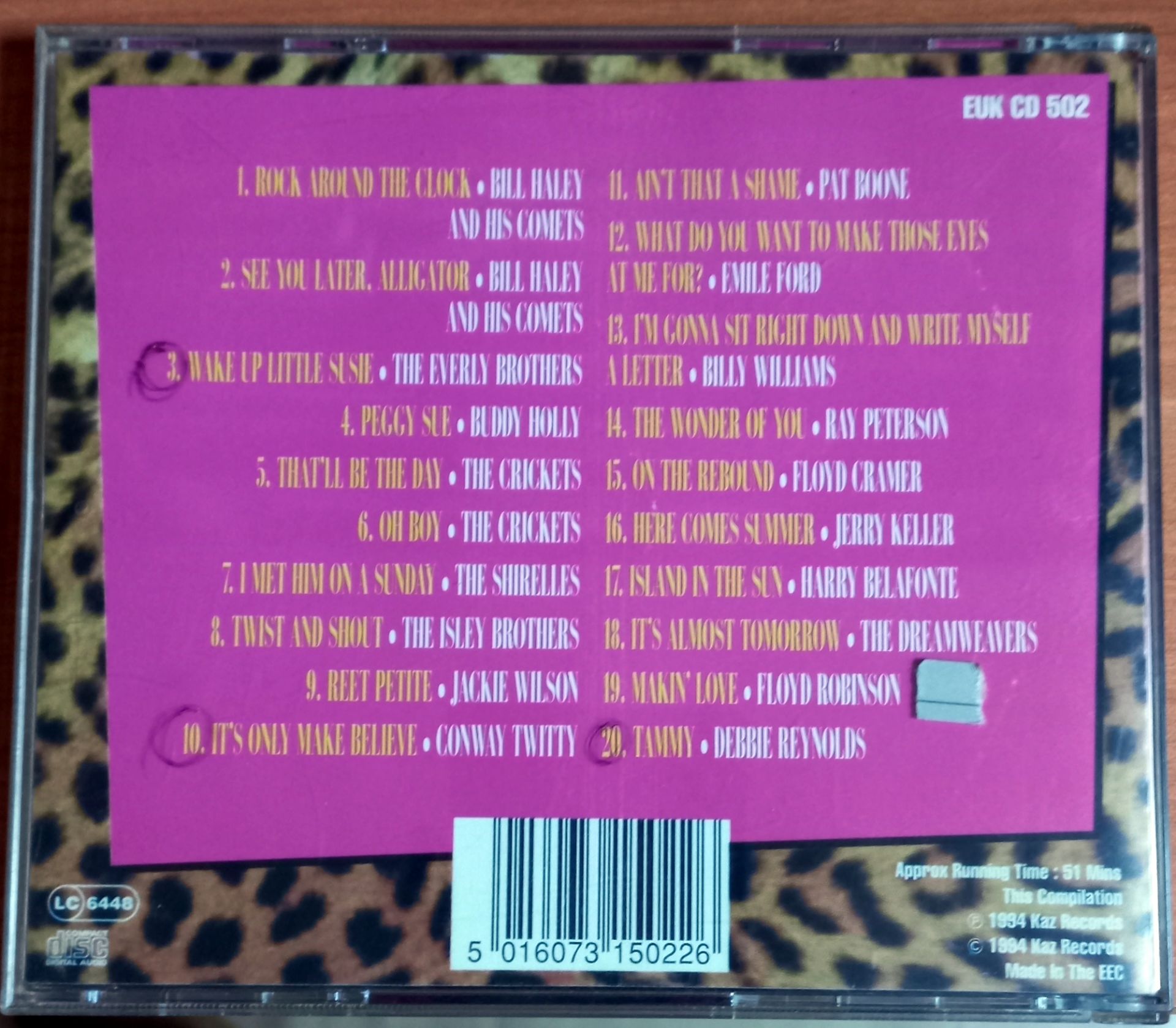 Hits Of The Fifties Volume 2 Va Bill Haley Everly Brothers Buddy