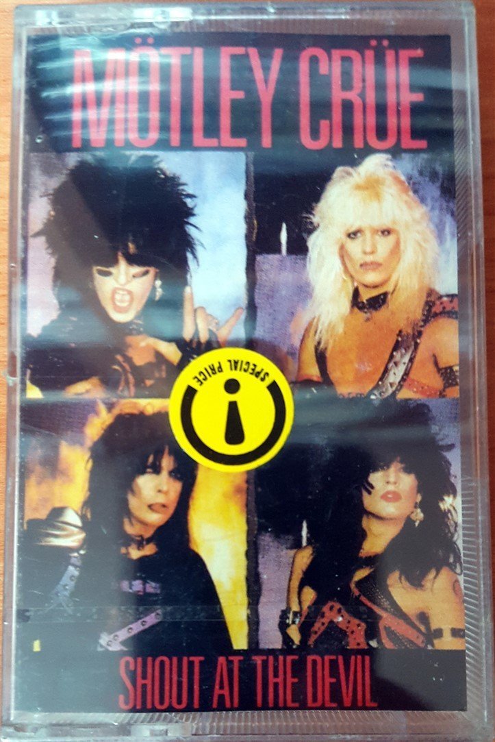 Motley Crue Shout At The Devil 1990 Mmy Cassette Made In Turkey New Paper Label