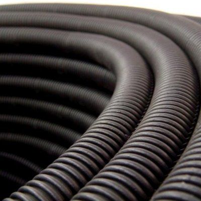 Mutlusan 18 Q Siyah Plastik Spiral Boru, 100 metre