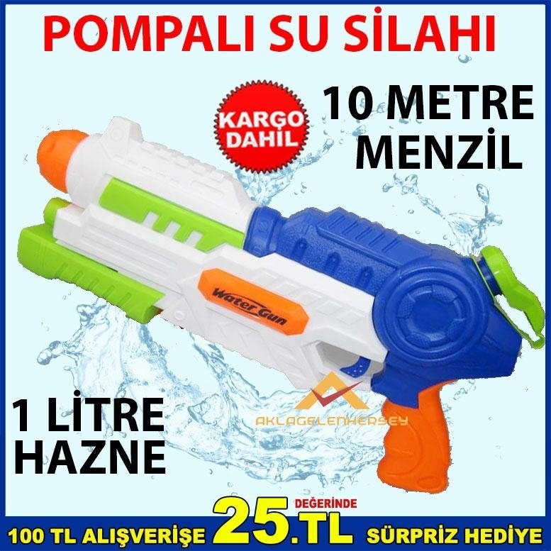 10 MT MENZİLLİ 42CM BÜYÜK POMPALI SU TABANCASI - 3.070,29 TL - KartalTicaret.com