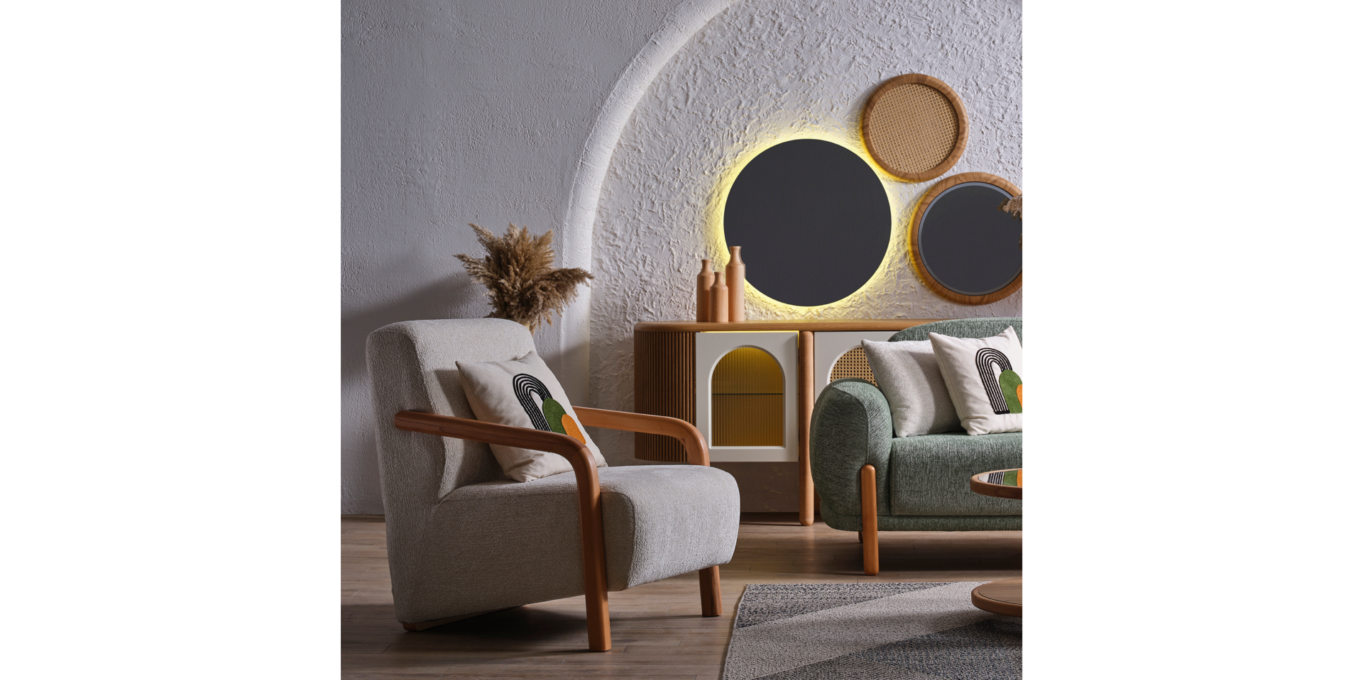 Begonvil Tekli Koltuk-Berjer - Mobilyabazari Modern Berjer