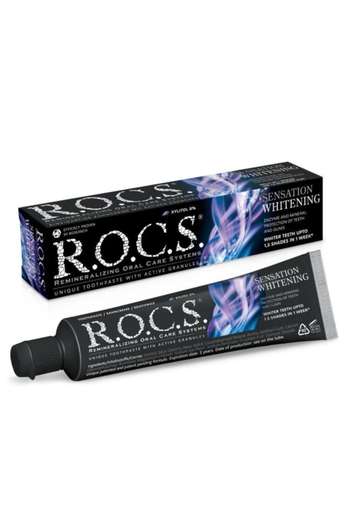 Rocs Sensation Whitening Beyazlatıcı Parlatıcı Diş Macunu 60 ml | Evde ...