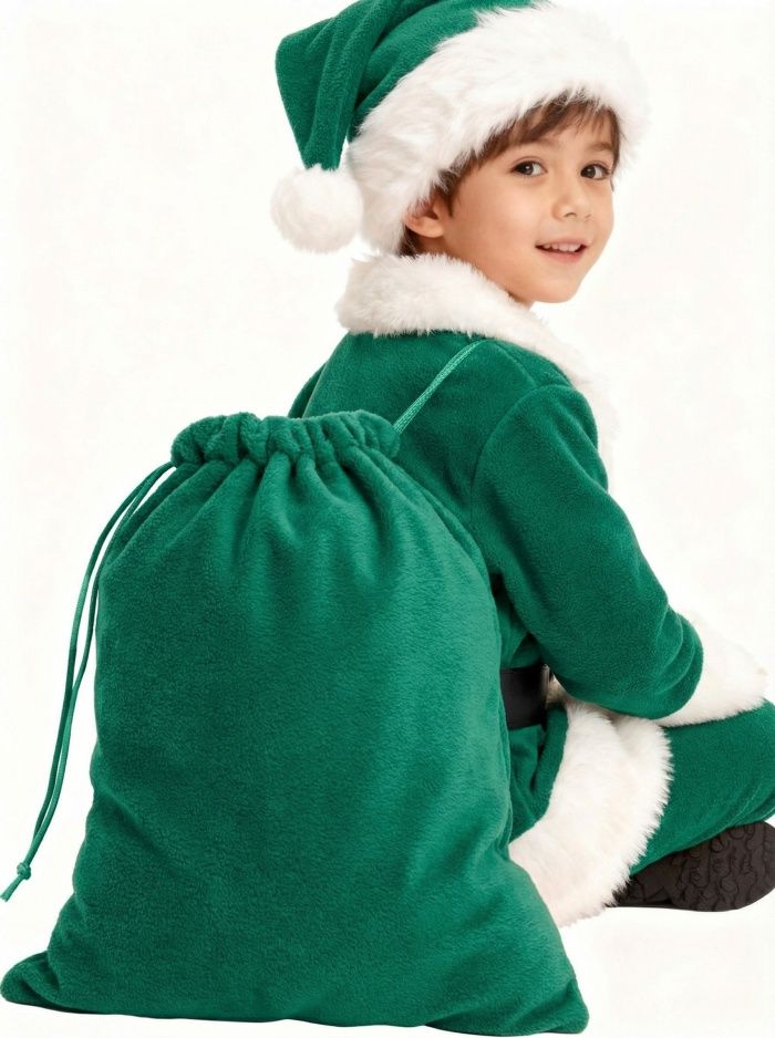 Yeşil Noel Baba Hediye Çuvalı Mini Boy (35X50 cm)! Hemen Alın!