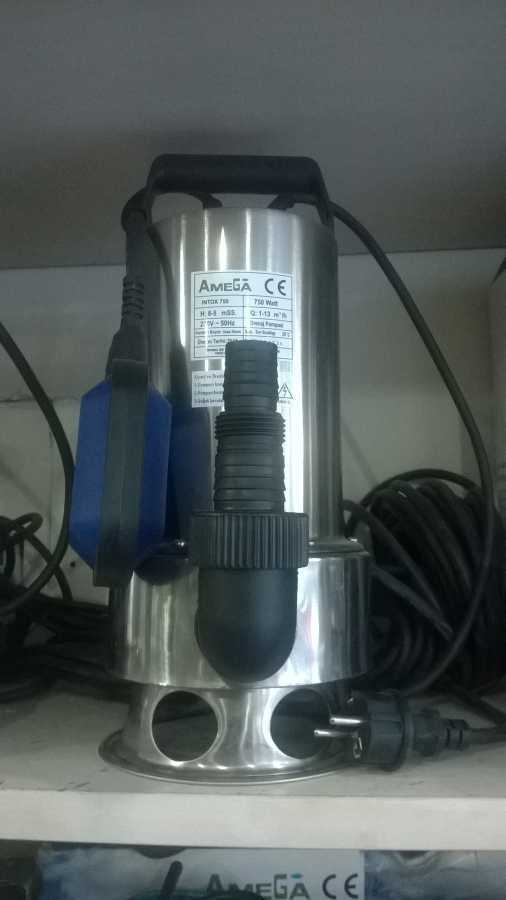 AMEGA İNTOX 900 900w 220v Paslanmaz Gövdeli Dalgıç Pompa AMEGA ATIK SU ...