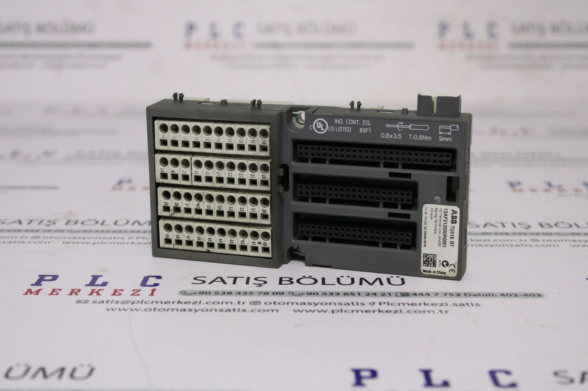 1SAP212000R0001 TU516 S500 I/O TERMINAL UNIT FOR A | PLC Merkezi ...