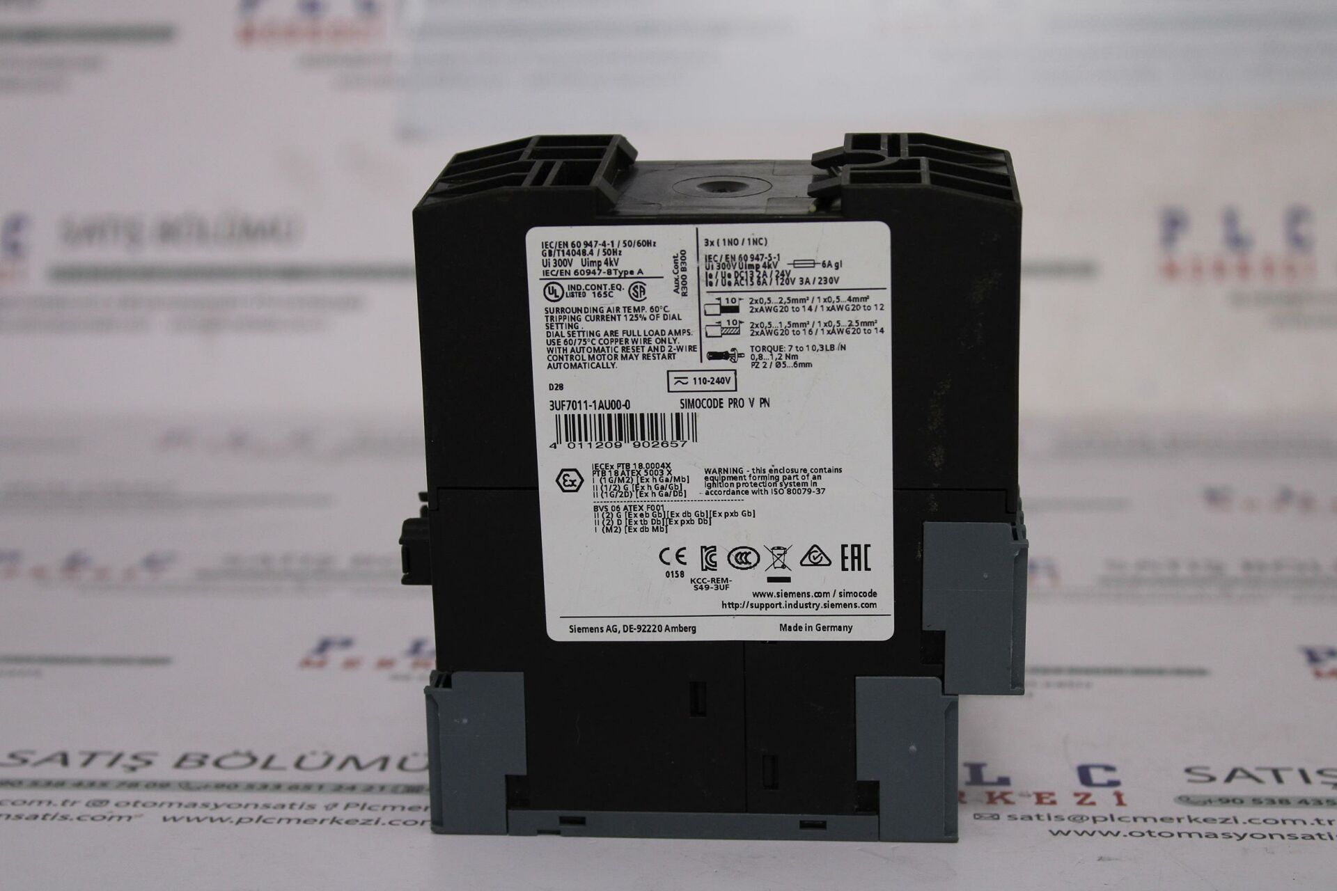 3UF70111AB000 Basic unit 3 SIMOCODE pro V PN Ethernet/PROFINET I ...